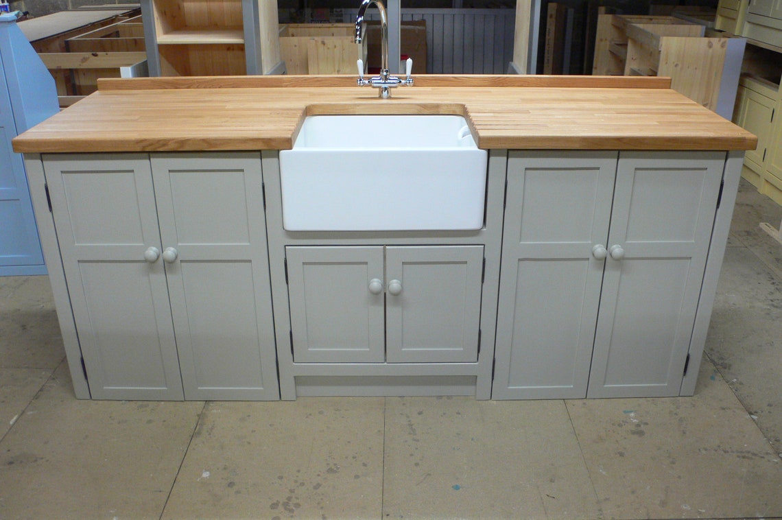 Handbuilt Solid Pine Freestanding Sink/double Appliance Unit *offer Price* - Etsy UK