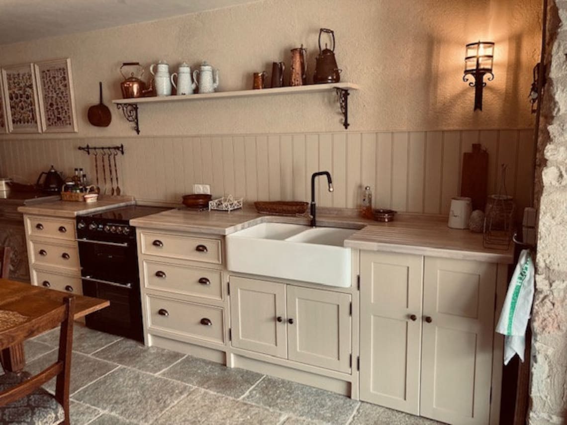 Handmade Traditional Kitchen Units in a Beautiful French Farmhouse ...