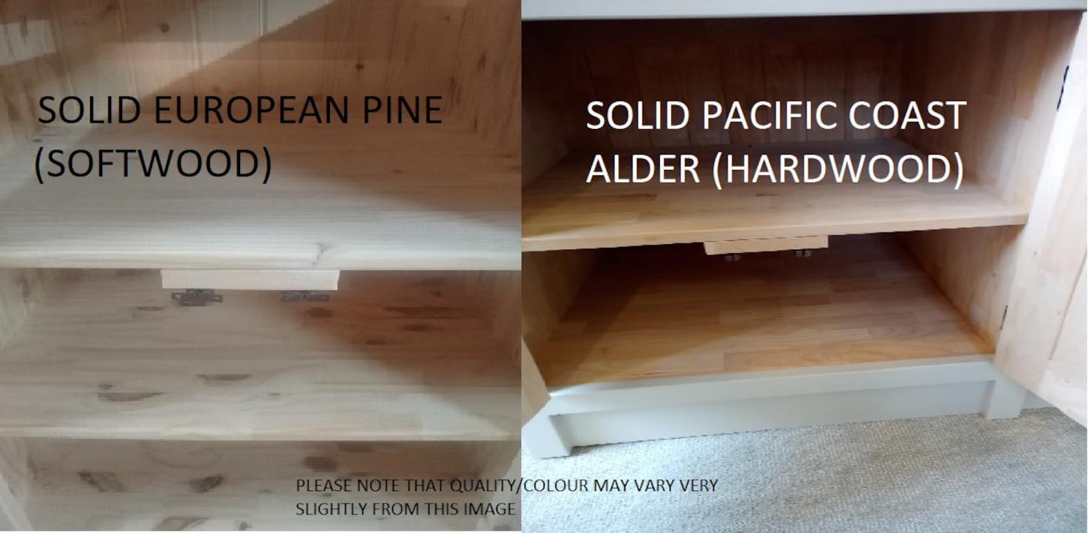 Handmade Solid Pine Freestanding Kitchen Units Finished in 'yeabridge ...