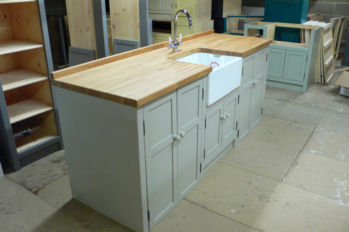 Handbuilt Solid Pine Freestanding Sink/double Appliance Unit *offer Price* - Etsy UK