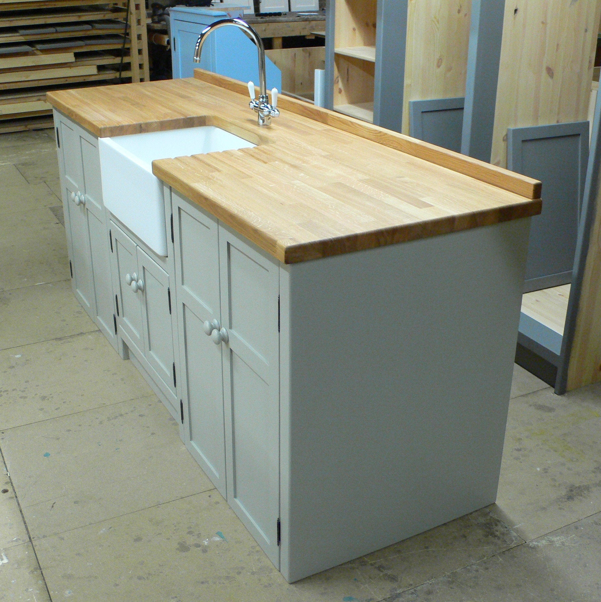 Handbuilt Solid Pine Freestanding Sink/double Appliance Unit *offer Price* - Etsy UK