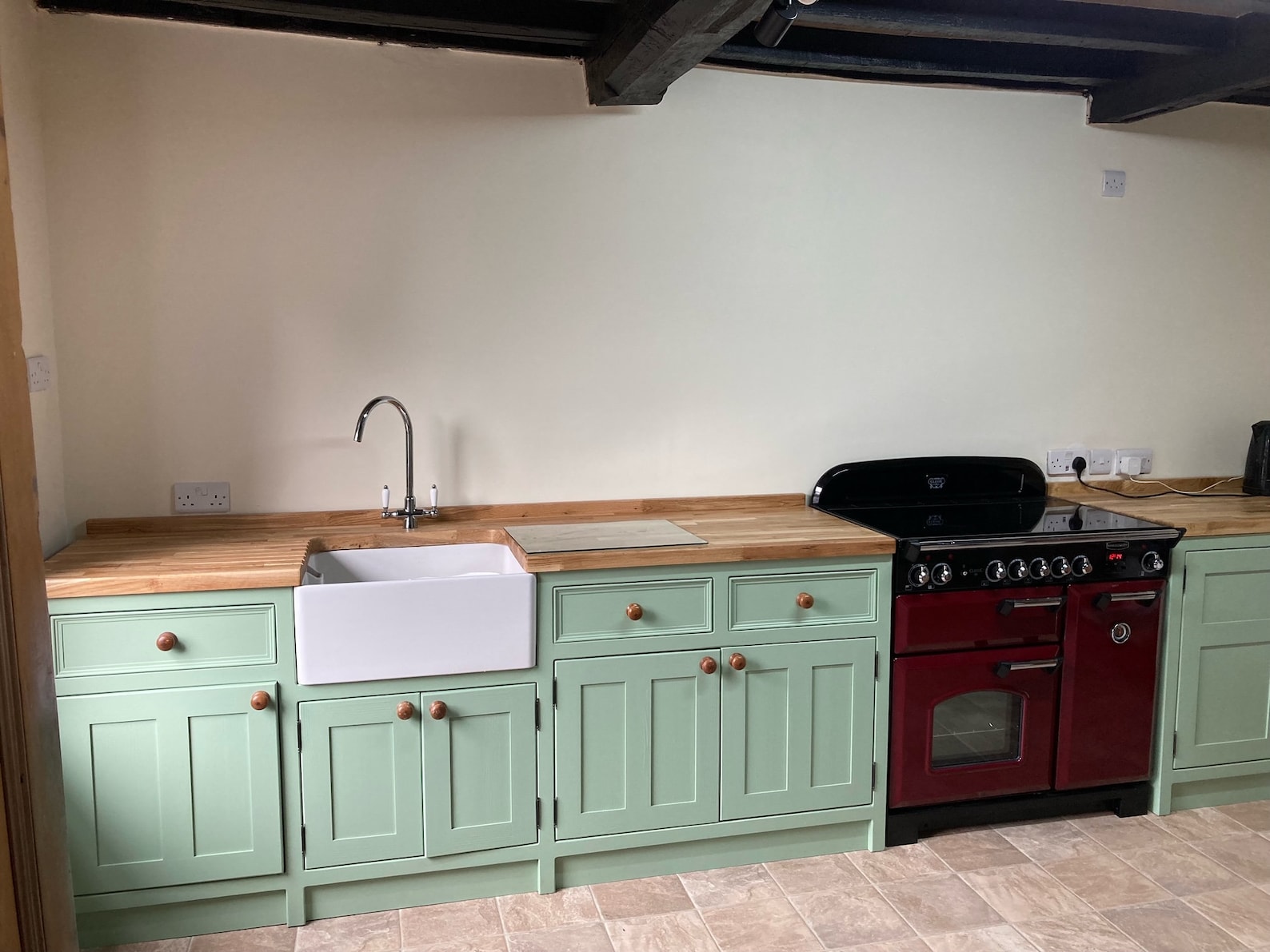 Handmade Solid Pine Freestanding Kitchen Units Finished in 'whirlybird ...