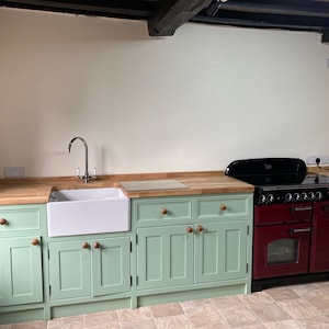 Handmade Solid Pine Freestanding Kitchen Units Finished in 'yeabridge ...