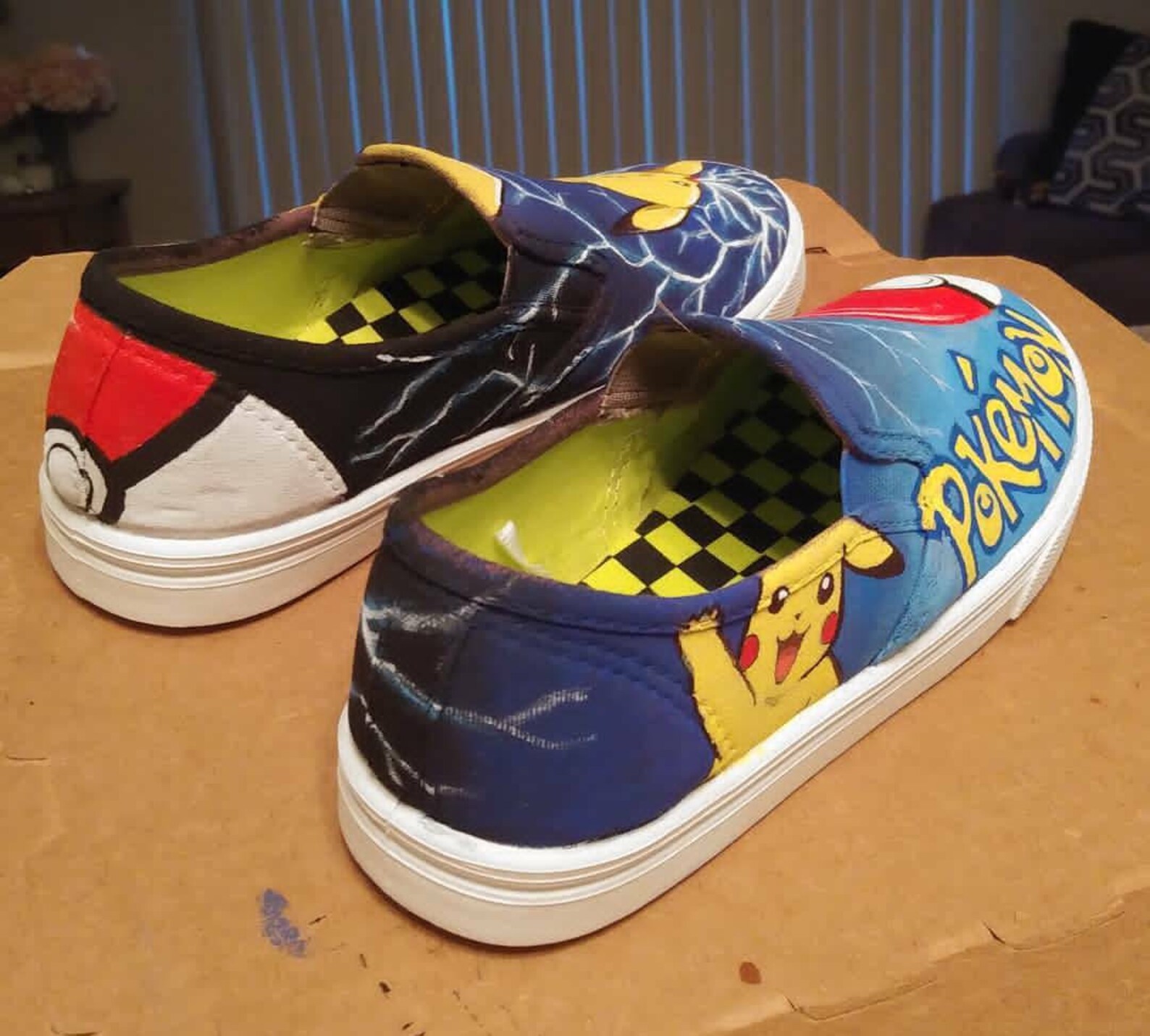 Pokemon Pikachu custom shoes Pokemon birthday party | Etsy