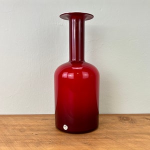 Scandinavian Vase / Holmegaard / Otto Bauer / 60s / Denmark / Red ...