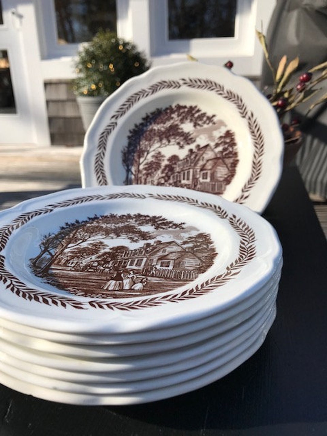 Vintage Royal Staffordshire Colonial Ironstone Plates (set of 8) - Etsy