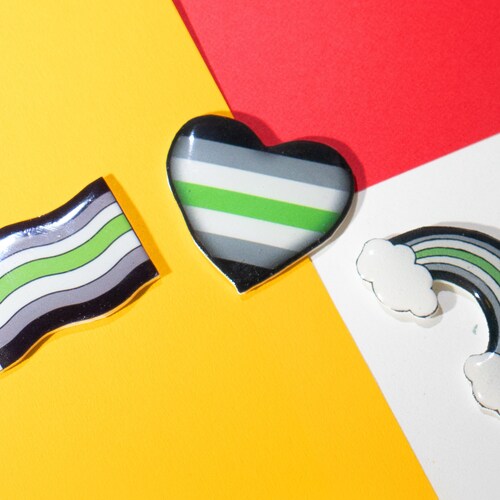 Agender Pride Enamel Pin | Etsy