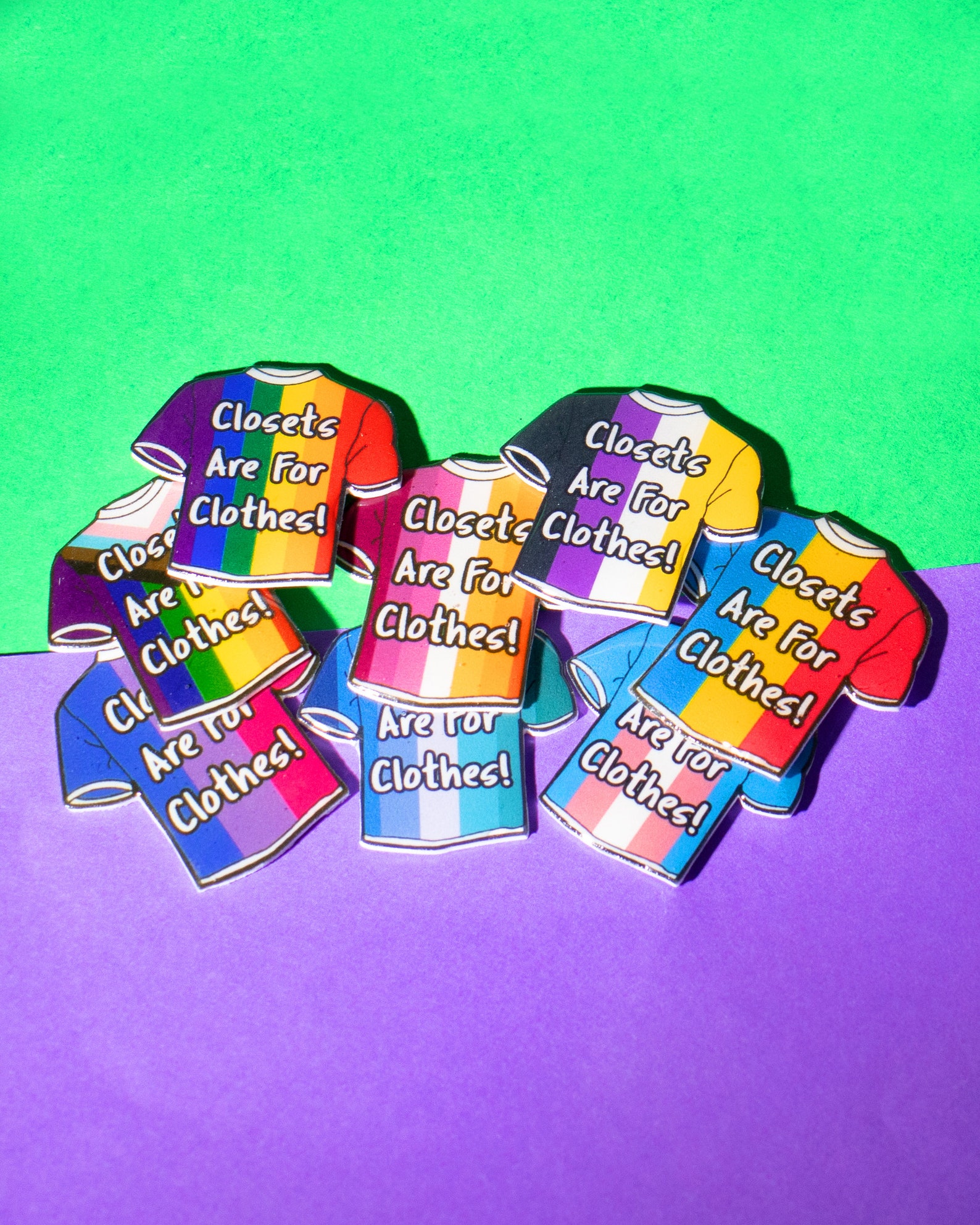 Closets Are for Clothes Pin LGBT Pin, LGBTQ+, Handmade - Etsy