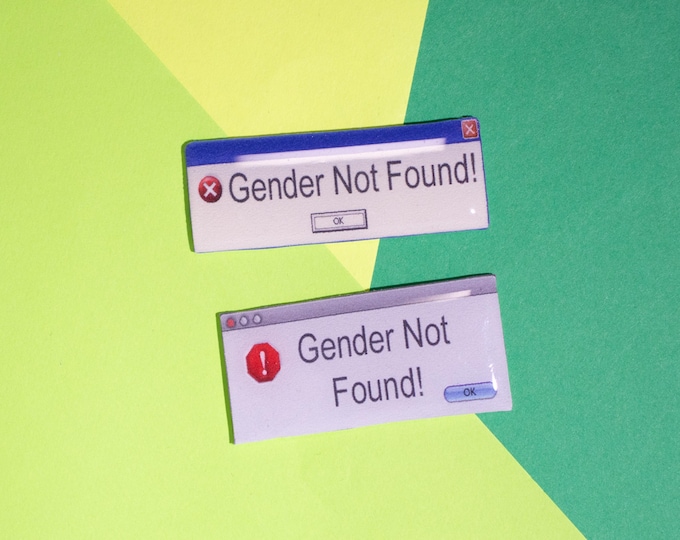 Neutrois Flag Pin — Non-binary LGBT Pride Badge Accessory Trans ...