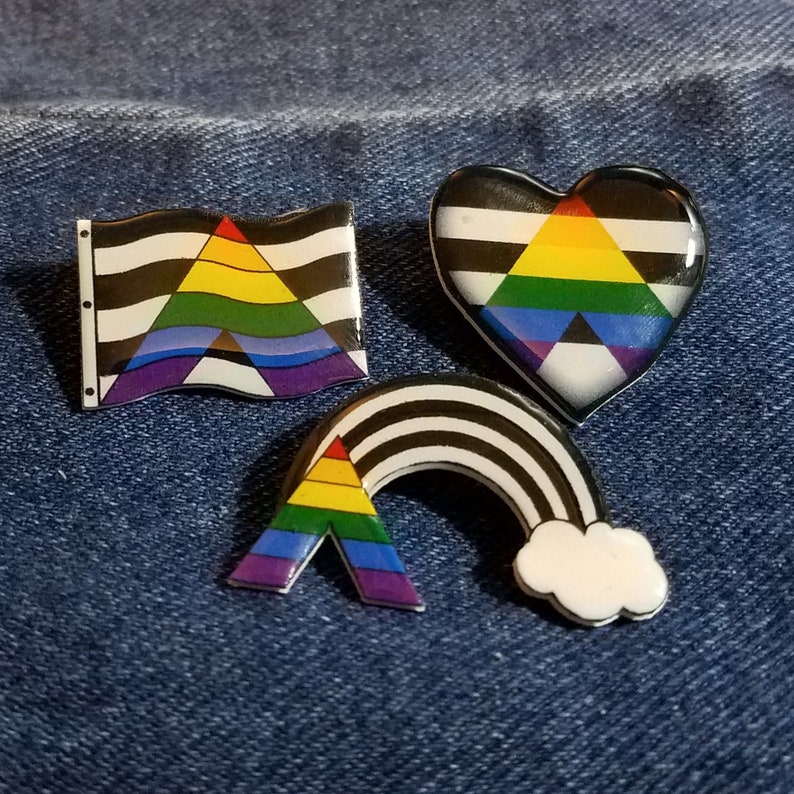 Ally Pride Pin Lgbt Pin Lgbt Ally T Pride Pin Rainbow Etsy