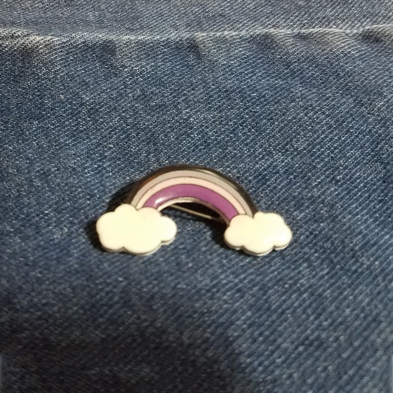 Asexual Pride Pin Lgbt Pin Asexual T Pride Pin Rainbow Etsy