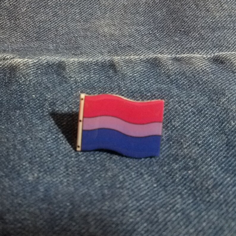 Bisexual Pride Pin Lgbt Pin Bisexual T Pride Pin Rainbow Etsy