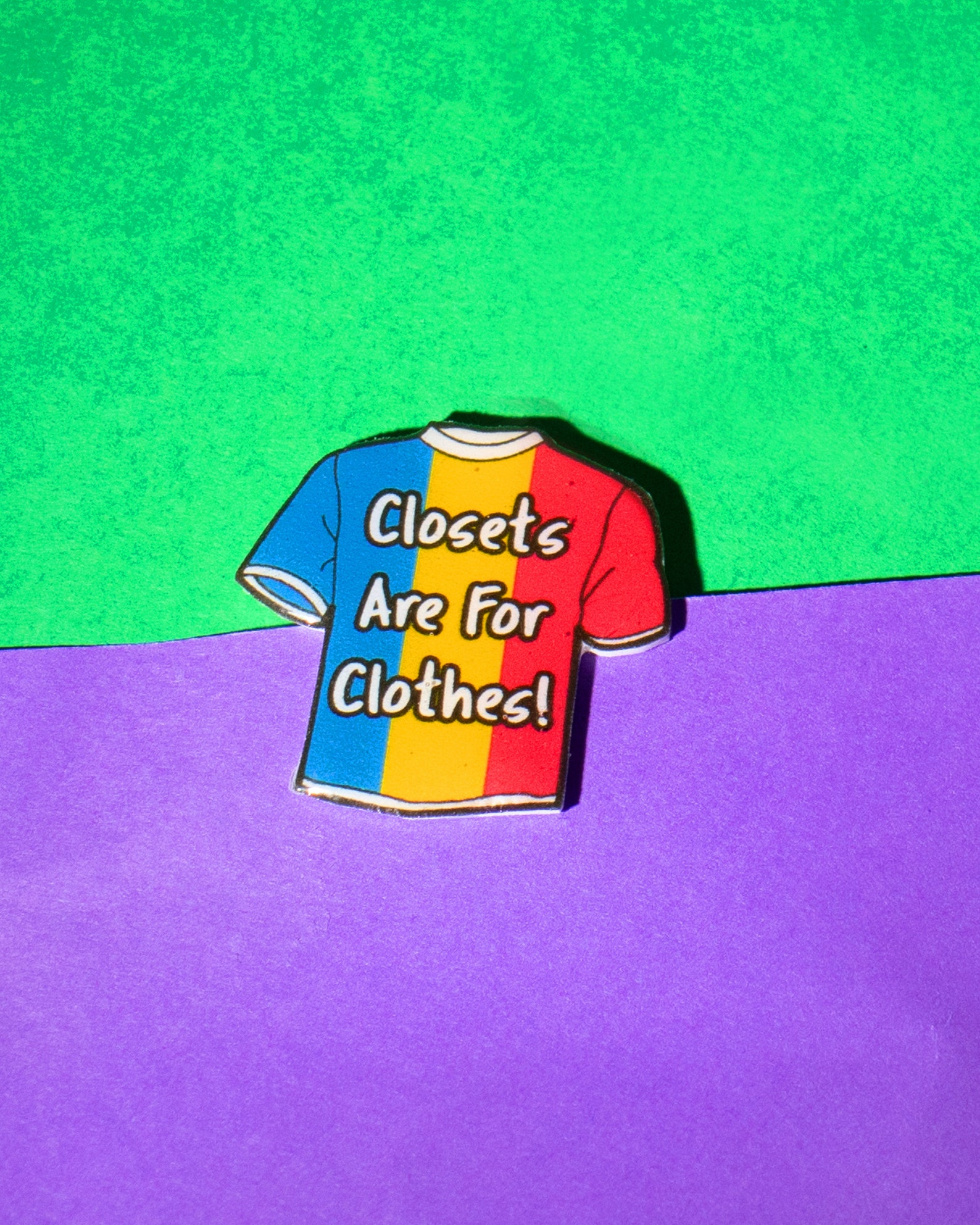 Closets Are for Clothes Pin LGBT Pin, LGBTQ+, Handmade - Etsy