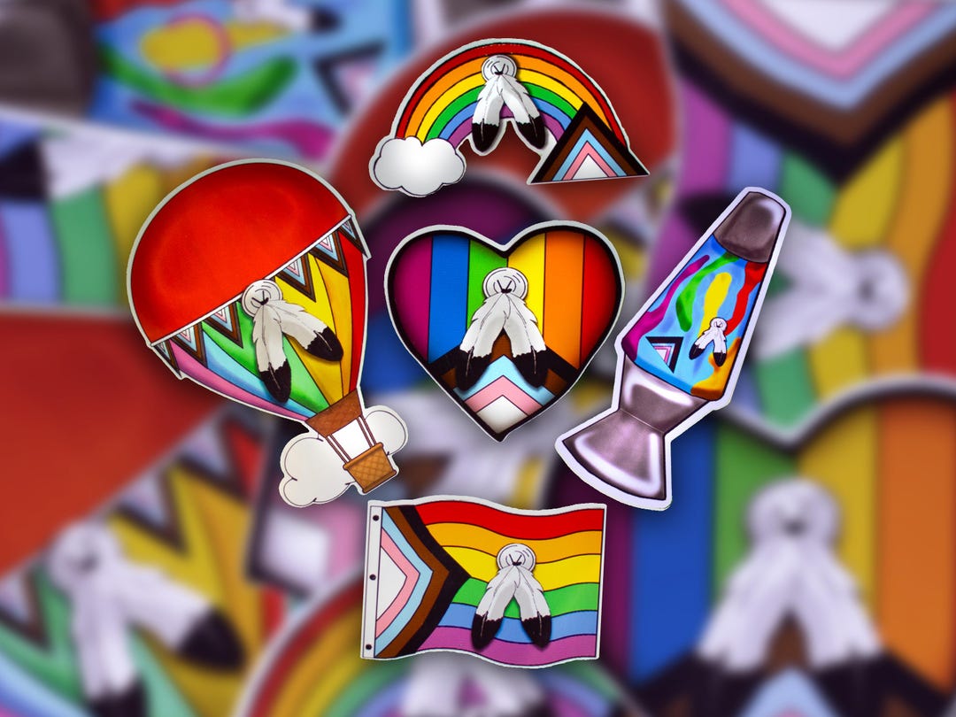Two-spirit Progress Pride Sticker Set | LGBTQ+ | Waterproof | Handmade - Etsy