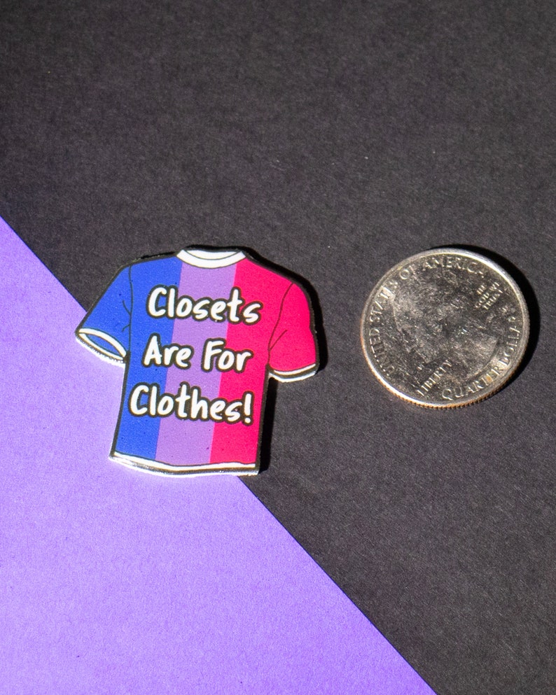 Closets Are for Clothes Pin LGBT Pin, LGBTQ+, Handmade - Etsy