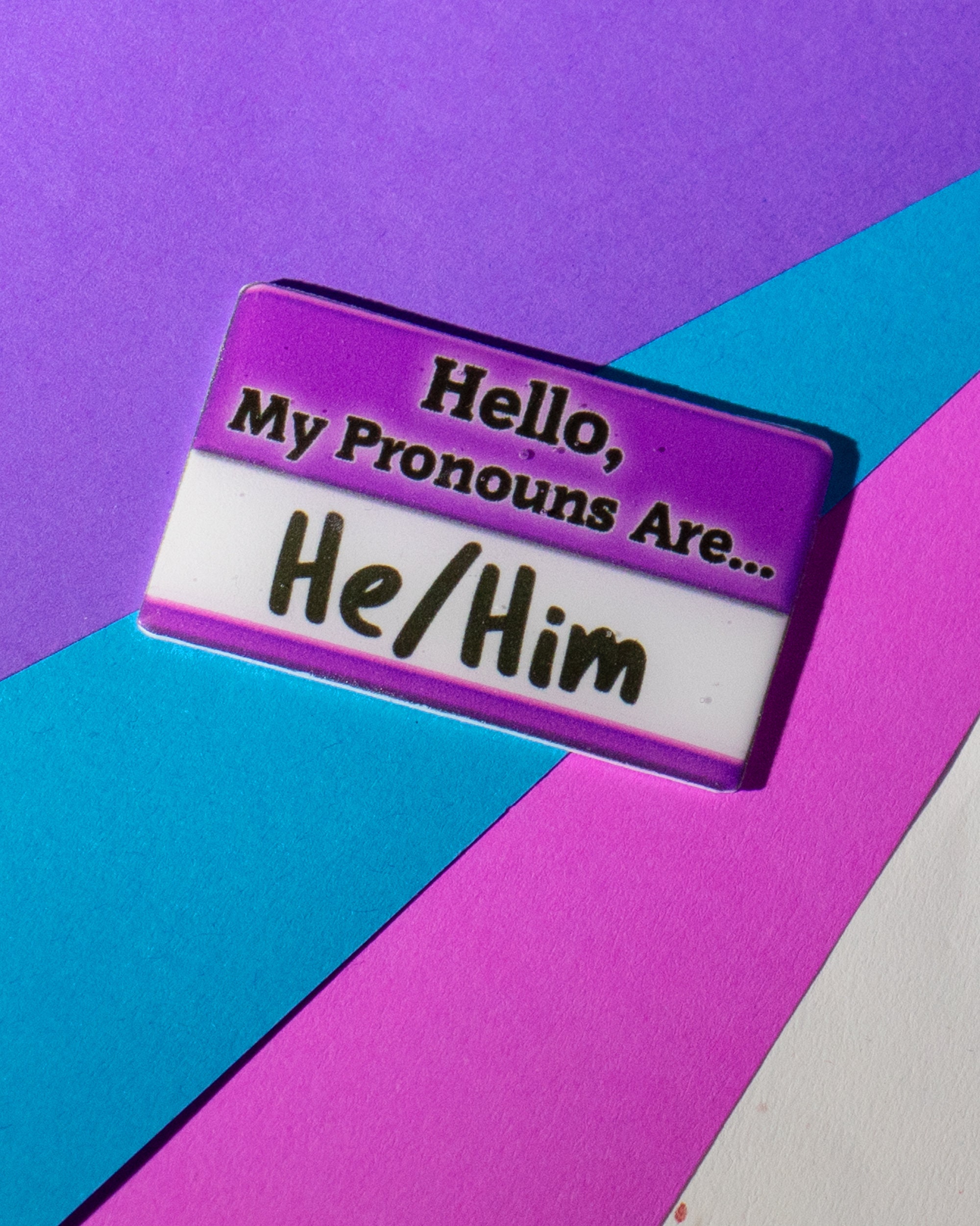 Custom Name Tag Pronoun Pins - Etsy UK