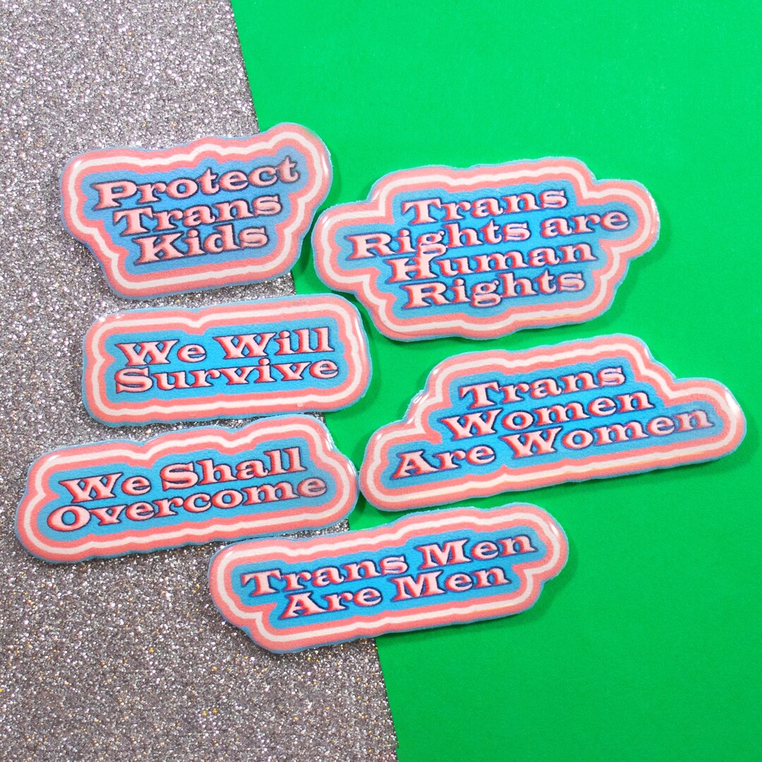 Transgender Positivity Pins, LGBTQ, Handmade - Etsy