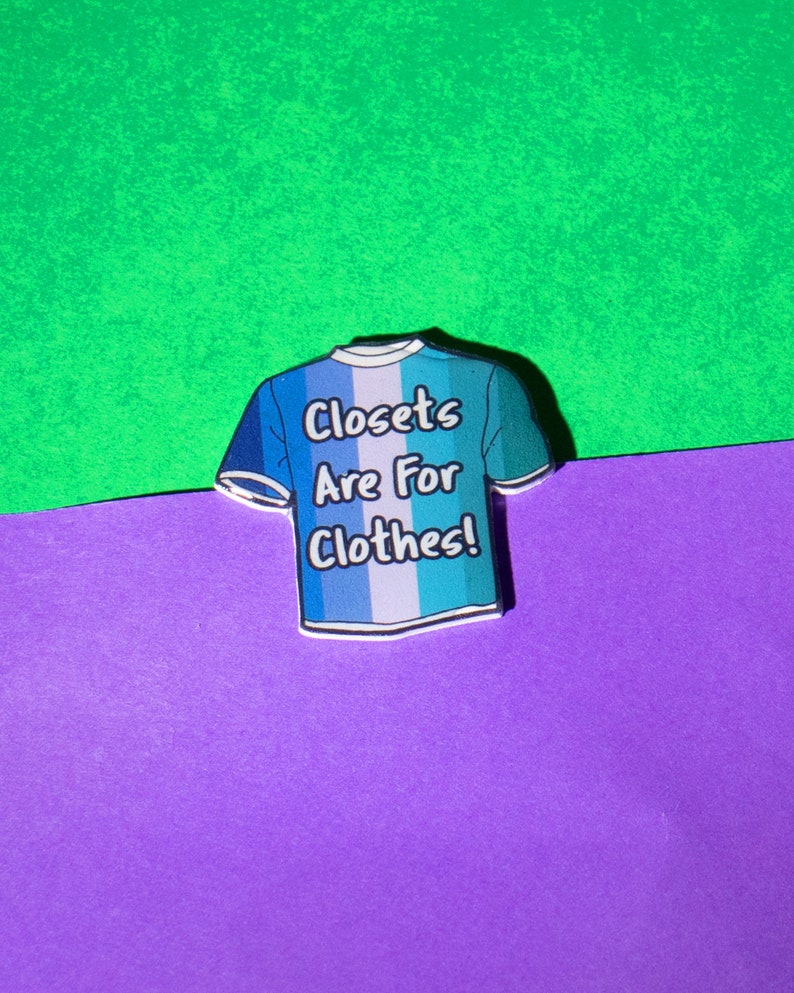 Closets Are for Clothes Pin LGBT Pin, LGBTQ+, Handmade - Etsy
