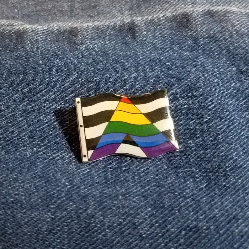 Ally Pride Pin Lgbt Pin Lgbt Ally T Pride Pin Rainbow Etsy