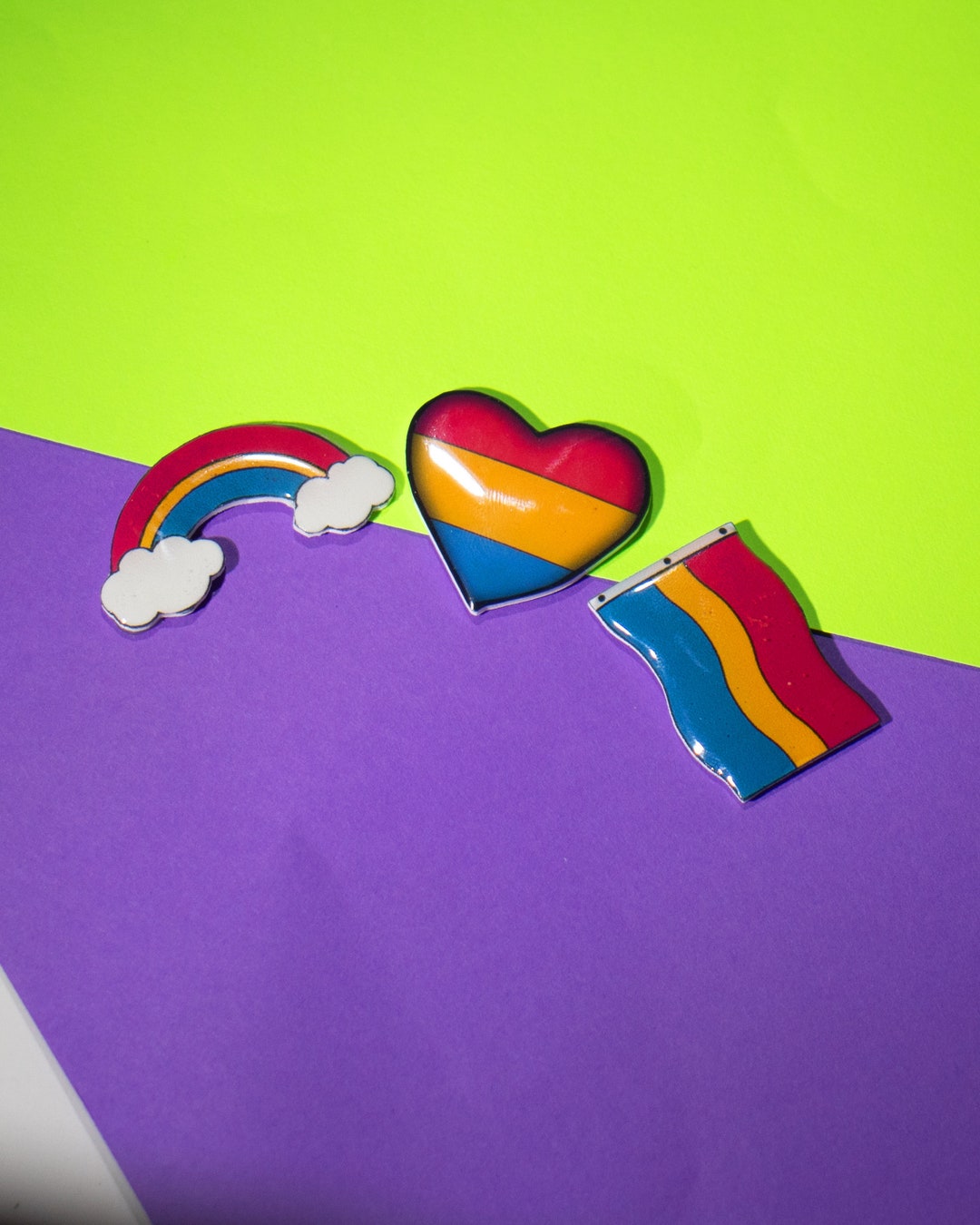 Pansexual Pride Pin Set Lgbtq Handmade Etsy