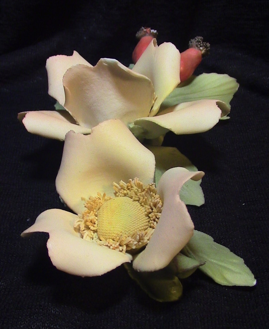 Capodimonte Porcelain Rose 'sweetbriar Rose' gorgeous Condition - Etsy