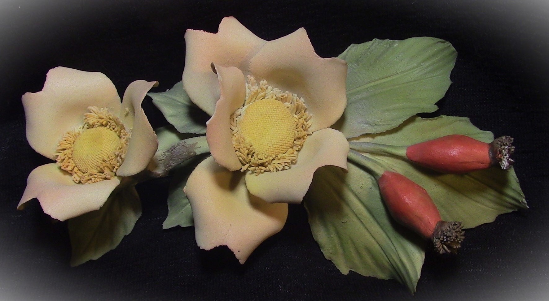 Capodimonte Porcelain Rose 'sweetbriar Rose' gorgeous Condition - Etsy