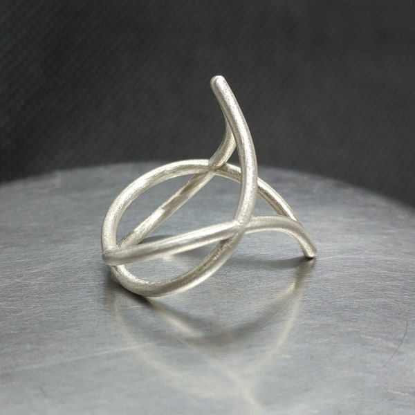 Silver Loop Ring - Etsy