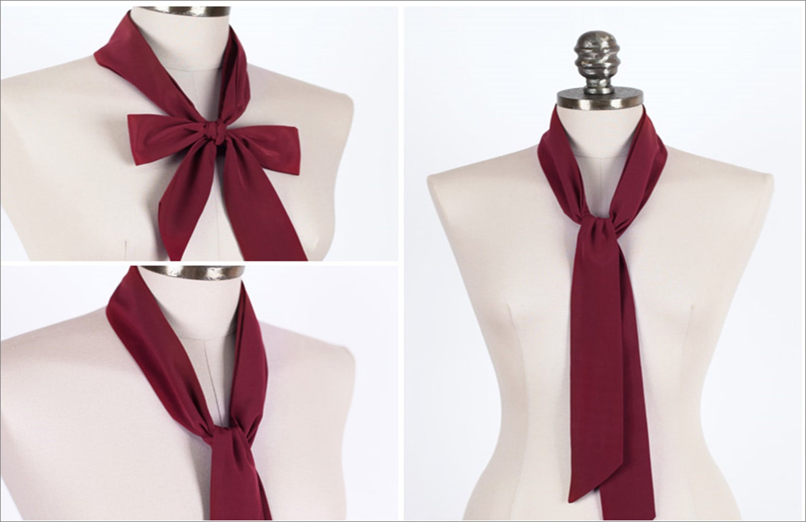 Solid Long Skinny Scarf, Solid Long Scarf, Long Tie, Fabric Belt, Neck ...