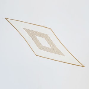 Diamond-shaped Silk Scarf, Silk Scarf, Rhombus Scarf, Spring Scarf ...