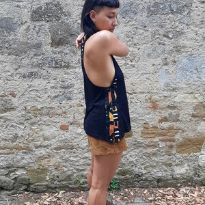 African Tank Top, Tank Top With Print, African Tribal Fabric, Ethnic ...