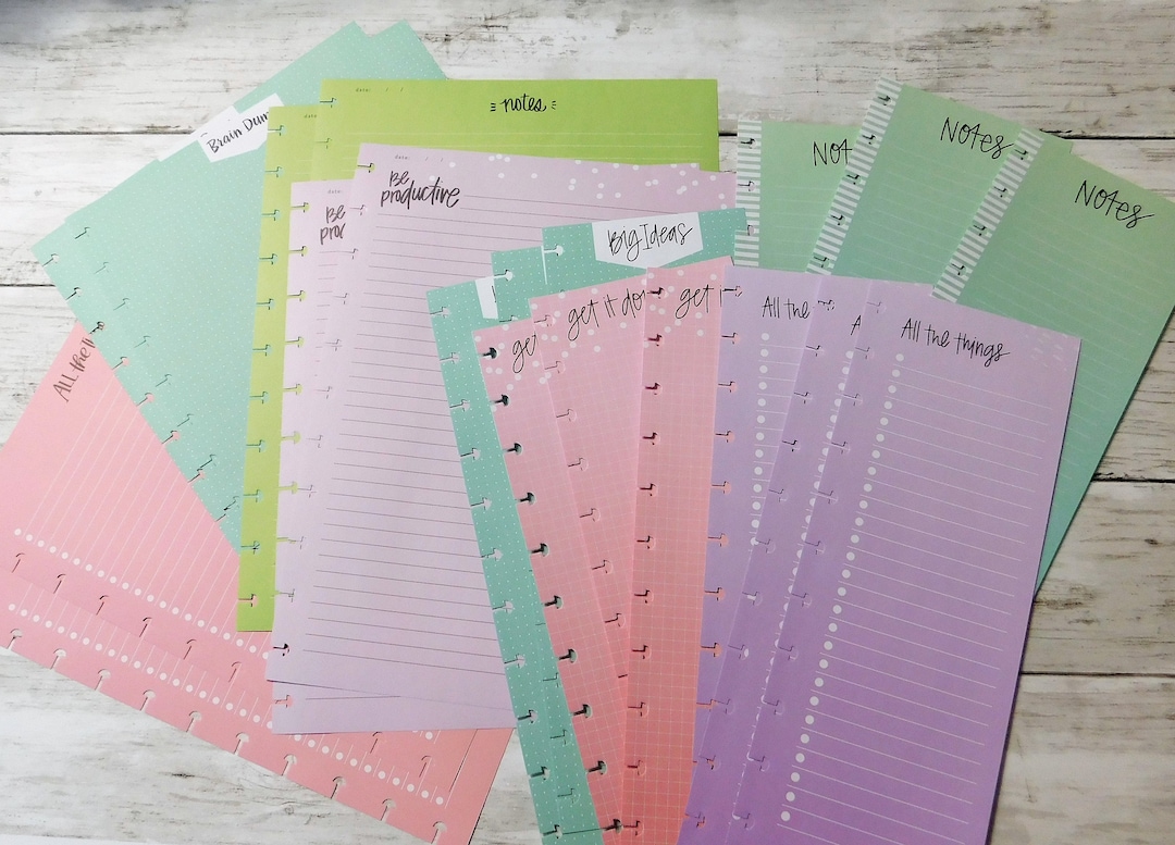 Color Paper SAMPLER Big & Big Half Sheet Paper Happy Planner - Etsy