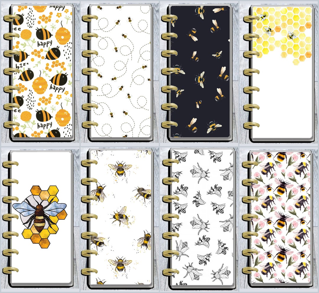 Bumble Bee Collection Cover Dividers Dashboards Happy Planner Skinny ...