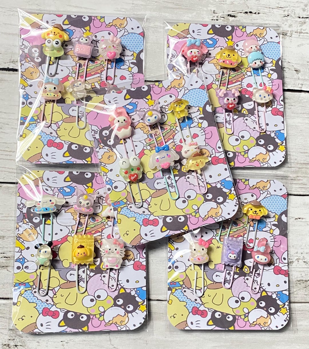 Sanrio Planner Accessory Bookmarks Paperclips/page Markers Hello Kitty ...