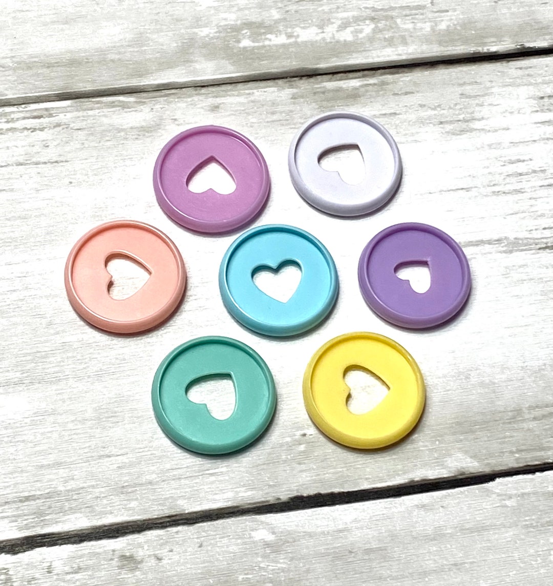Pastel Rainbow Plastic Happy Planner Discs (7) Mini Size Rings - Etsy
