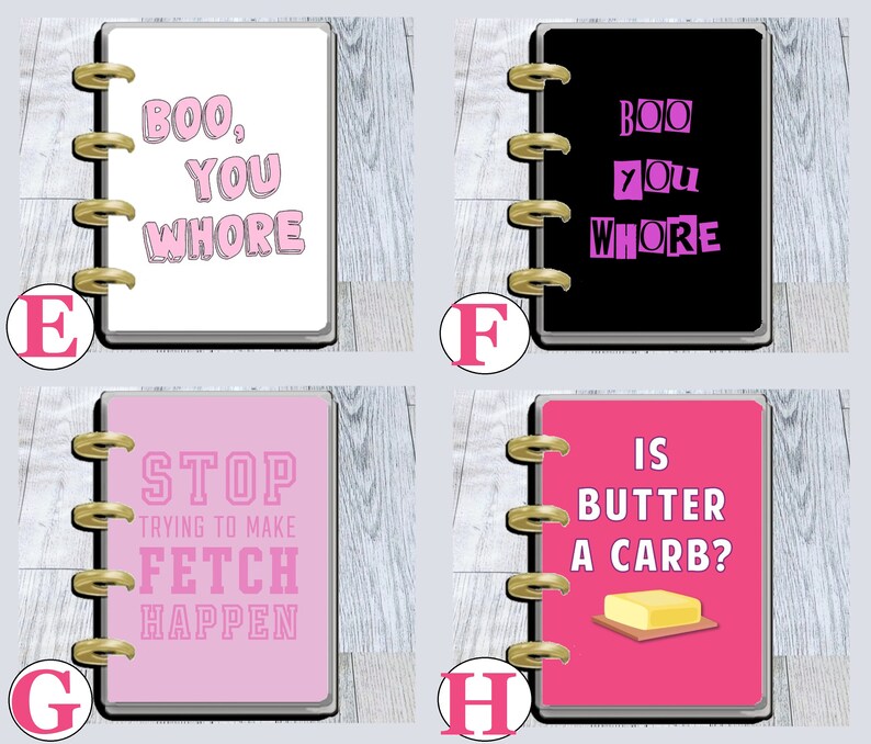 Burn Book Micro Covers Dividers Mean Girls Cool Mom Notebook Etsy
