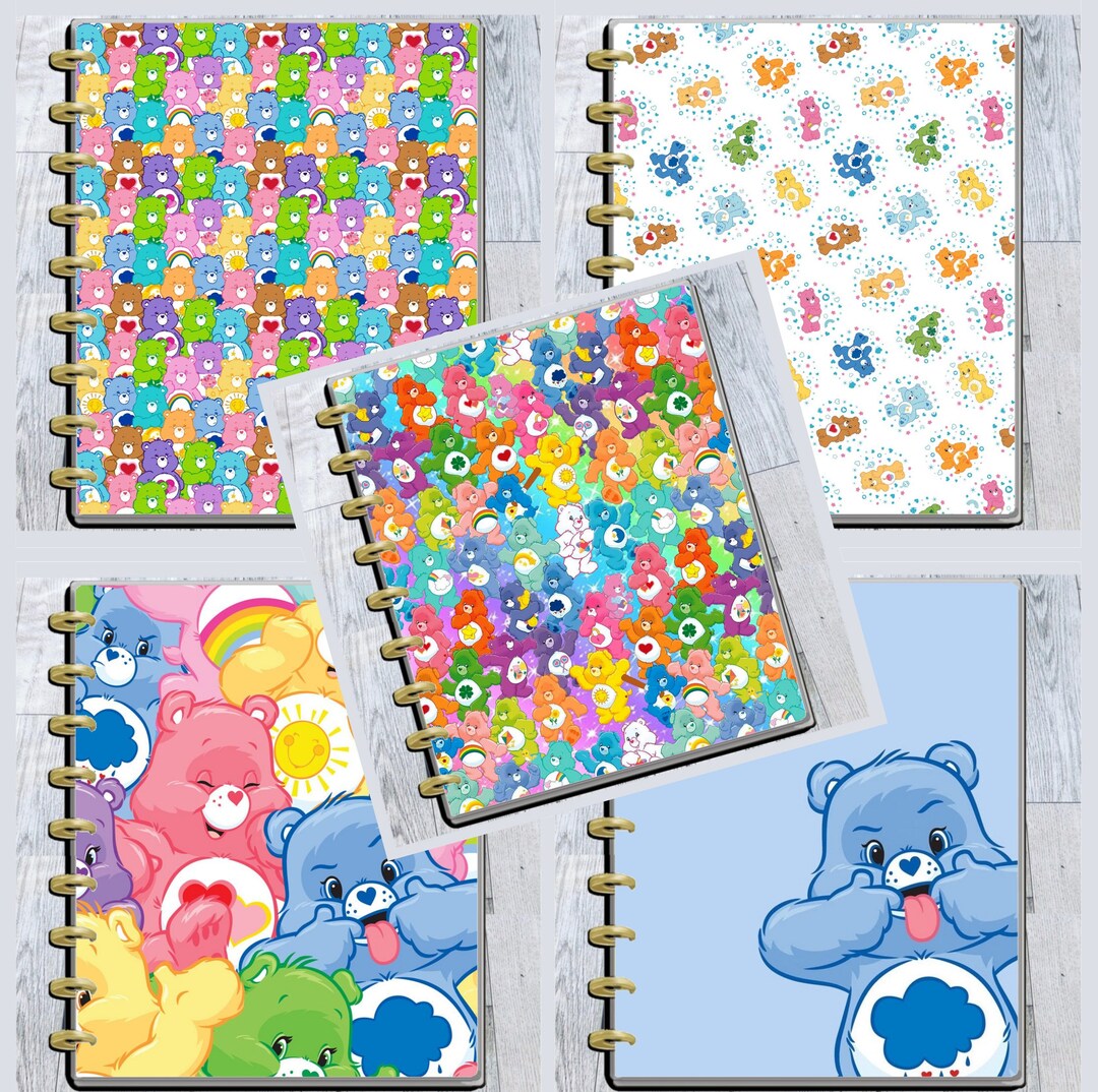 Bright Bears Happy Planner Covers Set Dividers Dashboard Care Bear ...