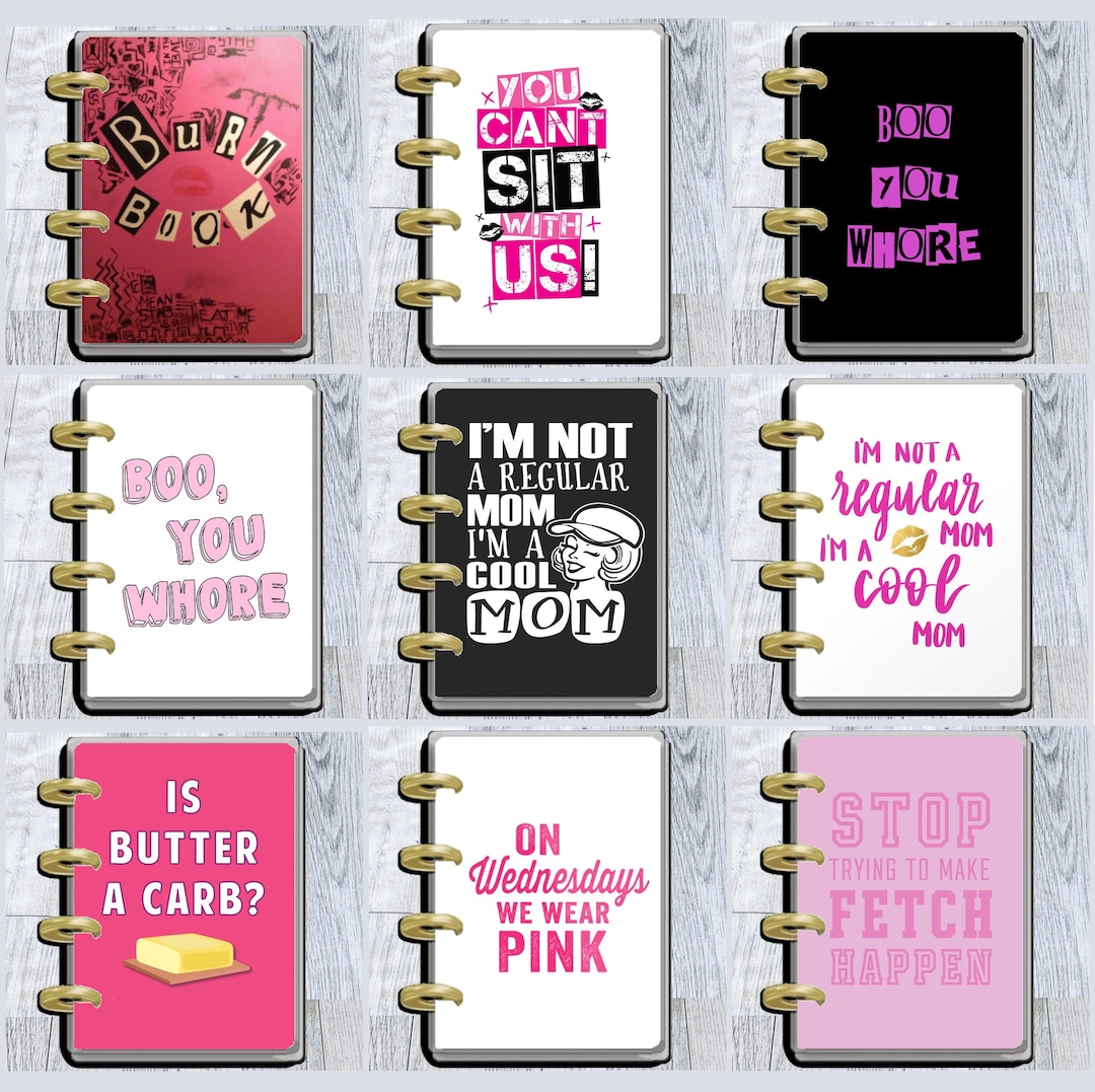 Burn Book Micro Covers Dividers Mean Girls Cool Mom Notebook Planner - Etsy