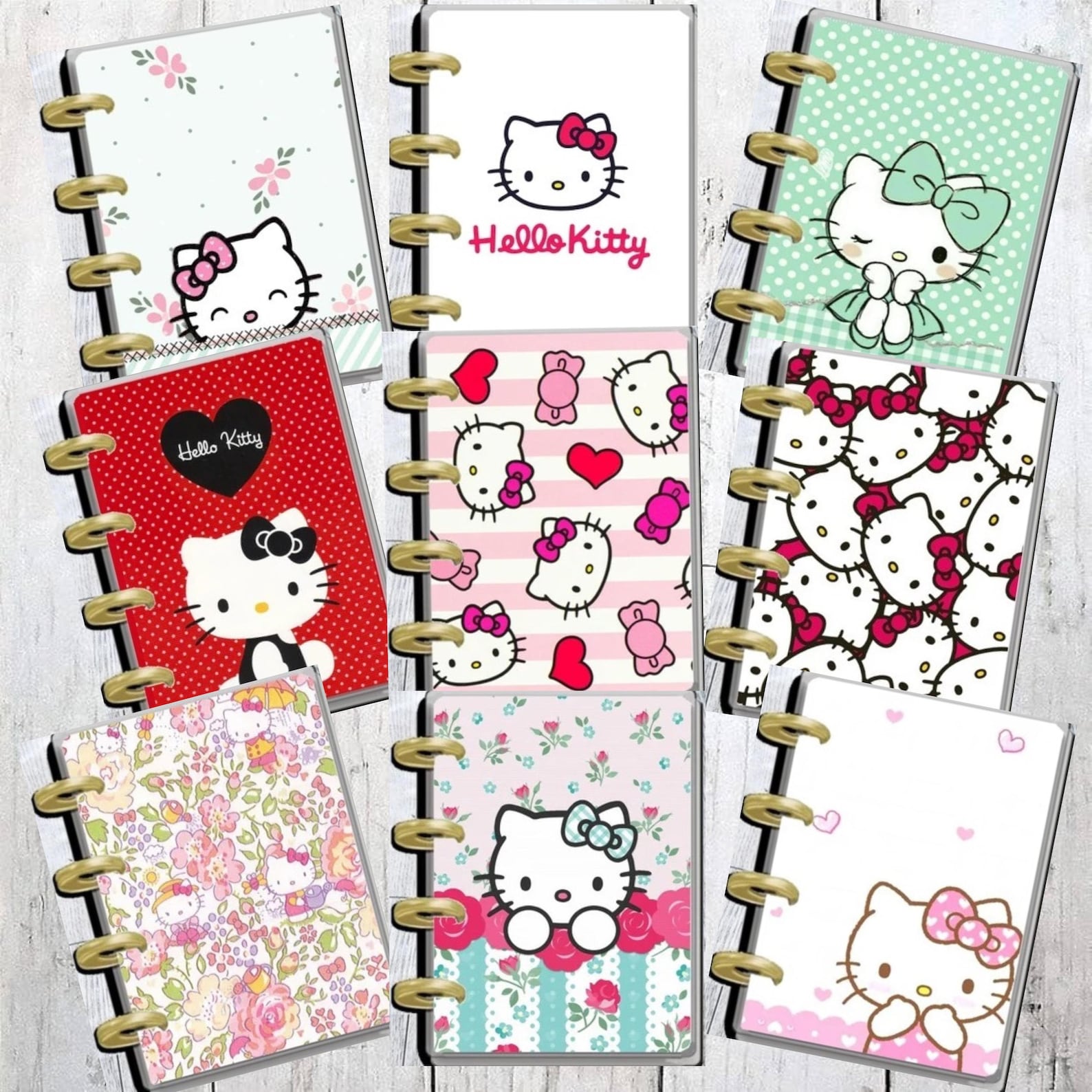 Cute Kitties Micro Happy Planner Cover Divider Kitty Hello Cat - Etsy