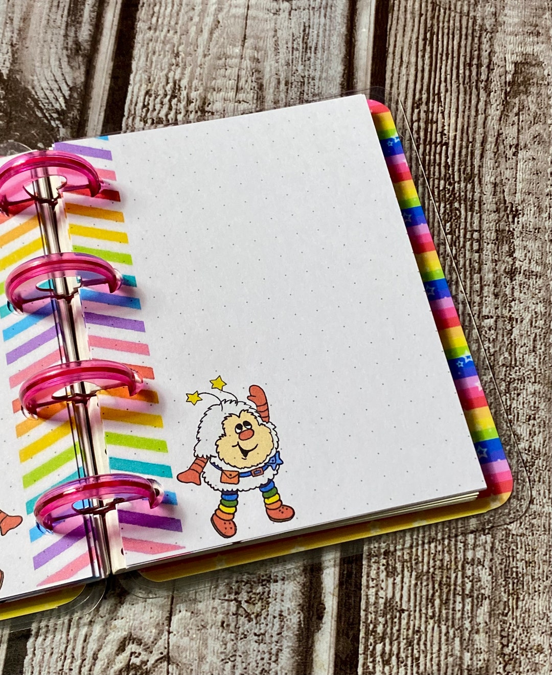 Sprite Rainbow Bright Dot-grid Micro Paper Happy Planner Tiny Size - Etsy