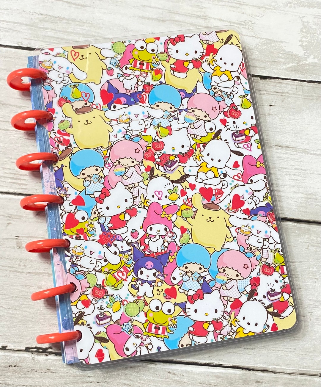 Kawii Kitty Happy Planner Covers Dividers Dashboard Classic Skinny Mini ...