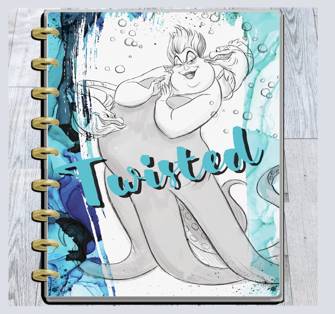 Ursula Villains Twisted Happy Planner Covers Set Dividers Dashboard the ...
