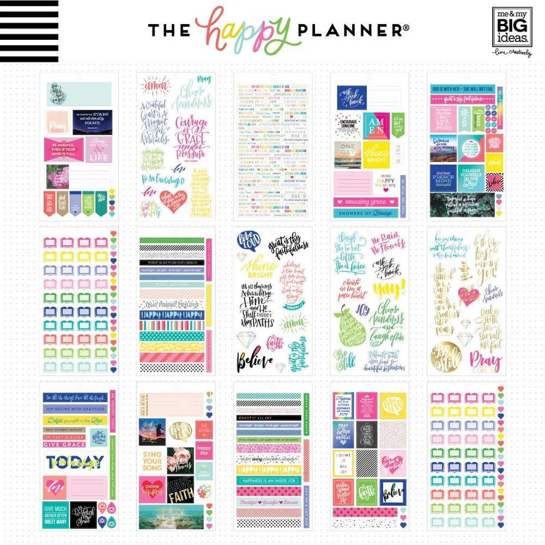 Faith Mini (994) Happy Planner Value Sticker Book MAMBI - Etsy