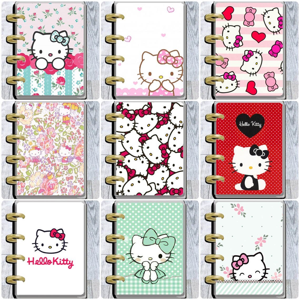 Cute Kitties Micro Happy Planner Cover Divider Kitty Hello Cat - Etsy