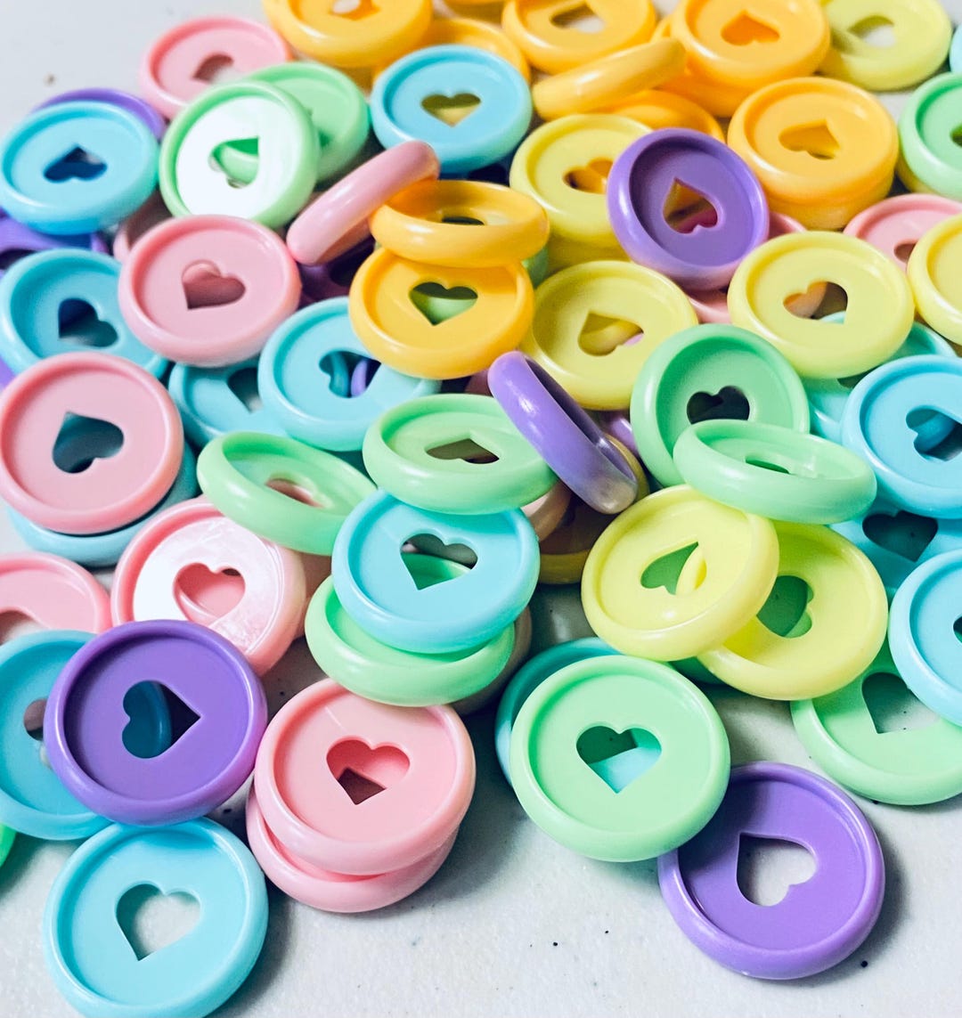 Pastel Mixed Colors Plastic Binding Discs Mini Size Rings Happy ...