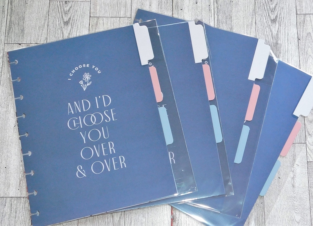 Wedding Marriage Love Divider Set Classic Size Happy Planner - Etsy