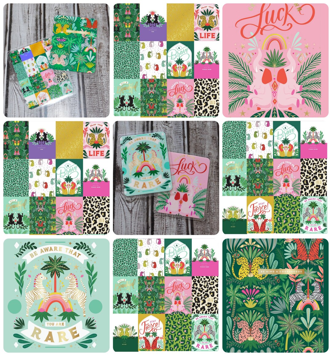 Bohemian Jungle Micro Collection Cover Dividers Dashboards Happy ...