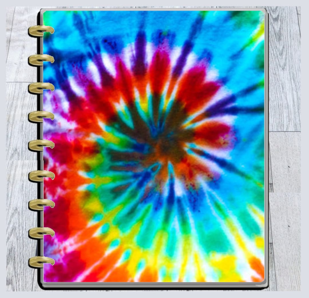 Tie-dye Collection Happy Planner Covers Set Dividers Dashboard Rainbow ...