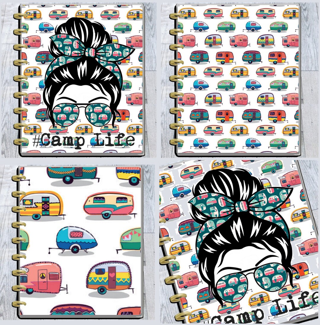 Camp Life Happy Planner Covers Set Dividers Dashboard Folder Collection ...