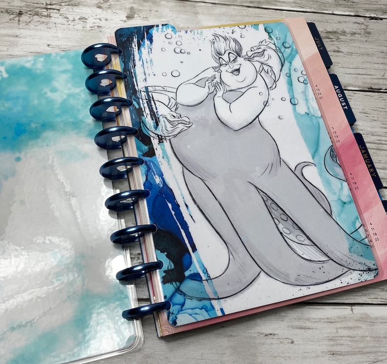 Ursula Villains Twisted Happy Planner Covers Set Dividers Dashboard the ...