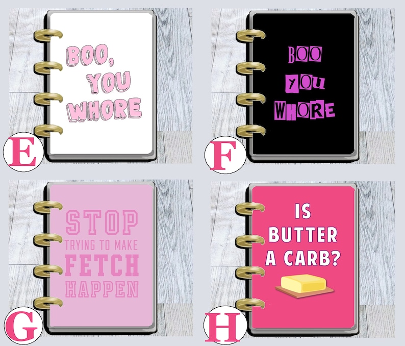 Mean Girls Collection Happy Planner Covers Set Dividers - Etsy